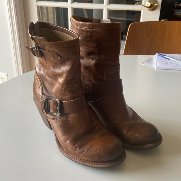 Frye | Shoes | Frye Kayla Engineer Boots In Cognac | Poshmark